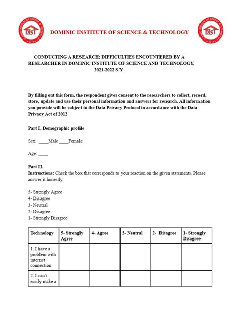 Questionnare Pdf