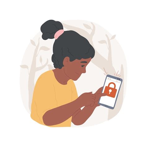 Dispositif à Distance Bloquant Lillustration Vectorielle De Dessin