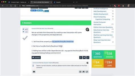 How To Activate Hive Interpreter For Apache Zeppelin On Dataproc On Gcp