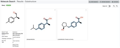 Molecule Search Page Orion User Guide Documentation