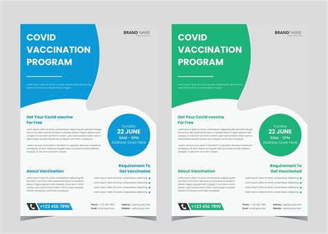 Vaccinatie Folder Sjabloon Vaccinatie Kliniek Flyer Sjabloon Voor