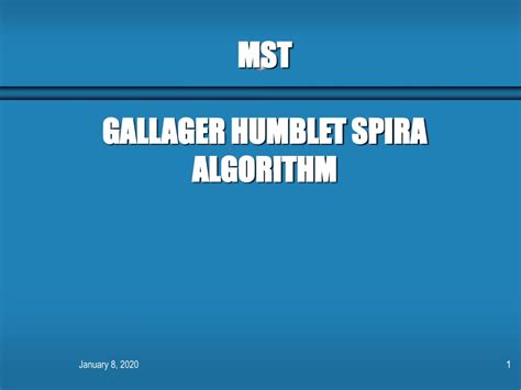 ppt efficient fragmented mst algorithm for dynamic networks