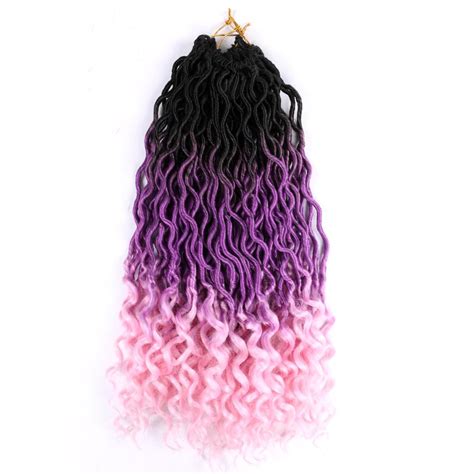 Faux Locs Curly Synthetic Crochet Braids Hair Chor Grandado