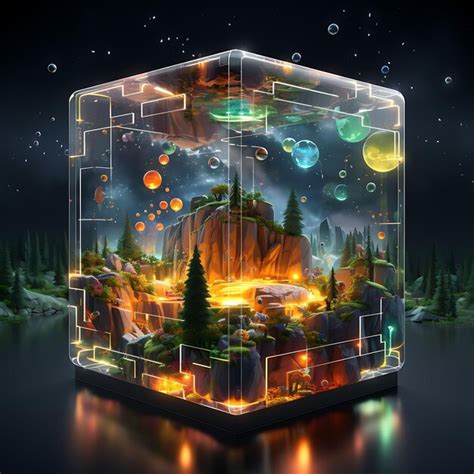 Premium Ai Image Cube Conundrum Pop Up Ui Spatial Manipulation Themed