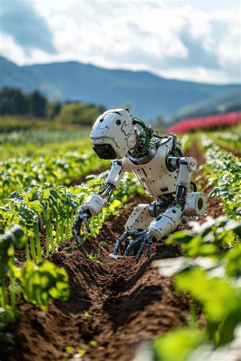 Advanced Robotic Crop Weeder In Action For Precision Agriculture In A