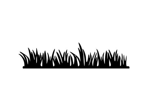 Cut Grass Silhouette Cut Grass Silhouette