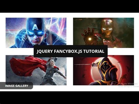 How To Use Jquery Fancybox Plugin Fancybox Tutorial Beginner S Tutorial Youtube