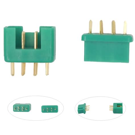 Mpx Multiplex Connectors Pin Mpx Plug Male And Female Connectors For Rc Lipo Battery Esc Motor
