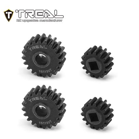 TREAL SCX10 III Capra Overdrive Portal Gears 15T 20T Harden Steel Gears