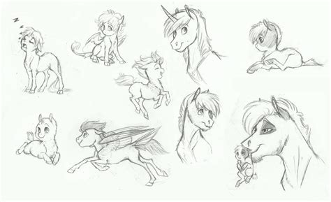 Mlp Foal Sketchdump 2 By Earthnashes On Deviantart