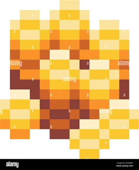 Pixel Art Golden Coin Retro Video Game Vector Illustration Stock Vector Image Art Alamy