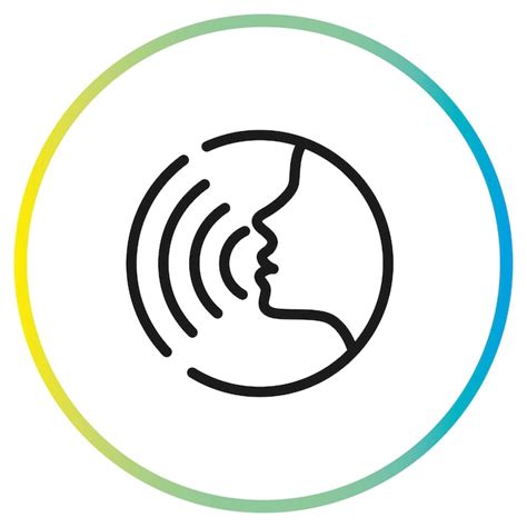 Premium Vector Voice Command With Sound Waves Icon Vector