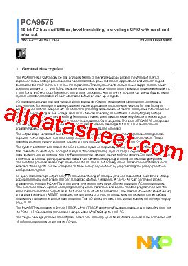 PCA PW Datasheet PDF NXP Semiconductors