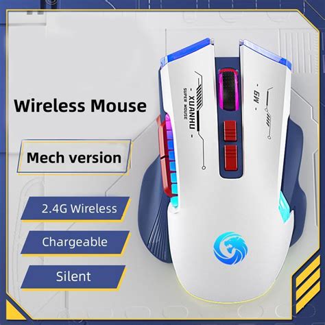 Rechargeable Bluetooth Wireless Mouse Mecha Design Photoelectric E Sports Mouse Shopee Philippines