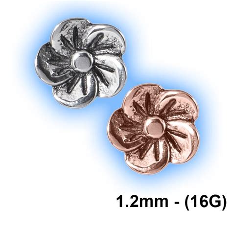 Steel External Thread Attachment 16g Plain Flowerext