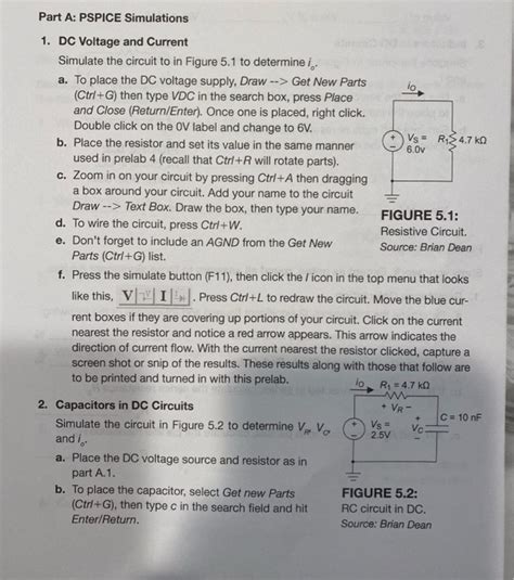 solved part a pspice simulations 1 dc voltage and current