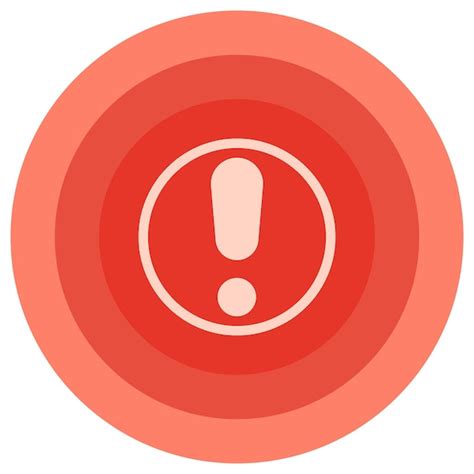 Point Dexclamation De Signe De Lieu Important Dangereux Dans Un Cercle