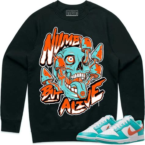 Miami Dolphin Dunks Sweater To Match Numb But Alive Etsy