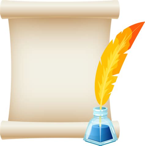 Paper Scroll Clipart Design Illustration PNG