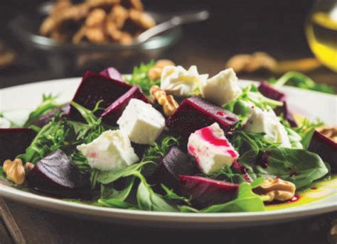 Roasted Beet Goat Cheese And Walnut Salad Upgraded Health