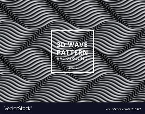 Black And White Wave Pattern Vector