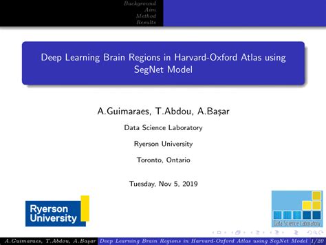 Pdf Deep Learning Brain Regions In Harvard Oxford Atlas Using Segnet