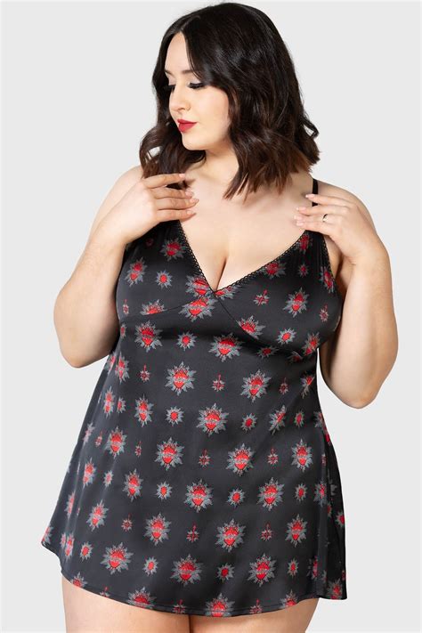 Ruby Tears Slip Dress [plus] Killstar