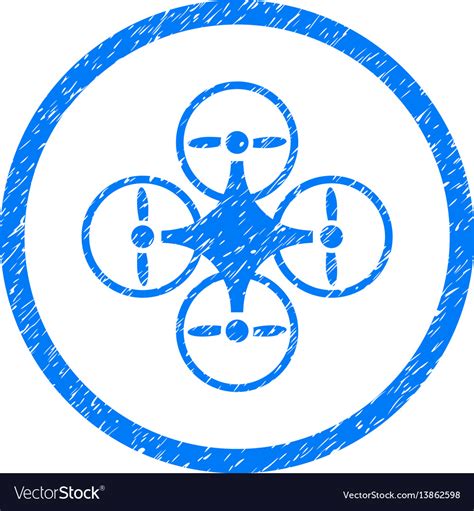 Air Copter Rounded Grainy Icon Royalty Free Vector Image