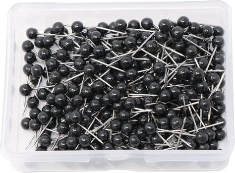 18 Inch Map Tacks Round Plastic Head Push Pins With Stainless Point