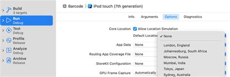 2024 Xcode Simulator Location Guidelines