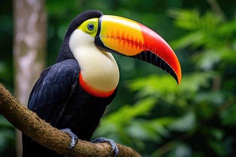 Premium Ai Image Toucan Sitting On The Tree