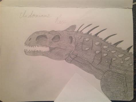 Indominus Rex Sketch By Greenarrow0116 On Deviantart