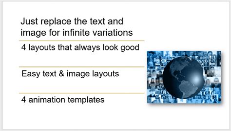 Using A Slide Layout Template For Infinite Variations