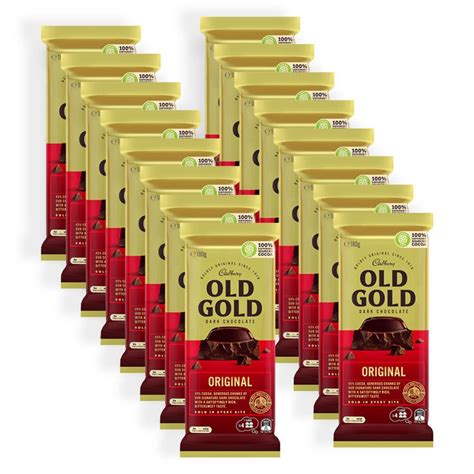 Buy 16pc Cadbury Old Gold Dark Chocolate Original Chocolatecandy Block
