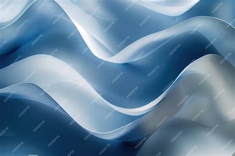 Premium Vector Abstract Blue Background With Smooth Wavy Lines And Gradients Creating An