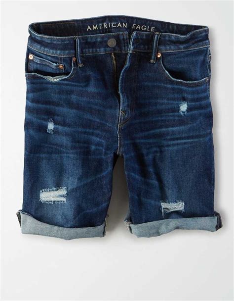 Ae Airflex Denim Short American Eagle Mens Outfitters Denim Shorts