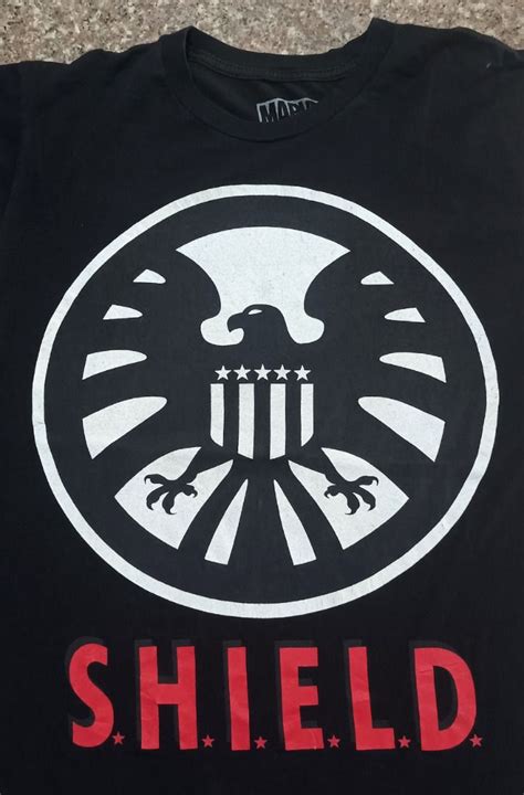 Marvel Sheild Black Shirt Mens Fashion Tops And Sets Tshirts And Polo