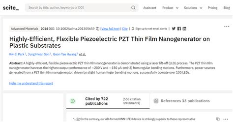 Highly‐efficient Flexible Piezoelectric Pzt Thin Film Nanogenerator On Plastic Substrates