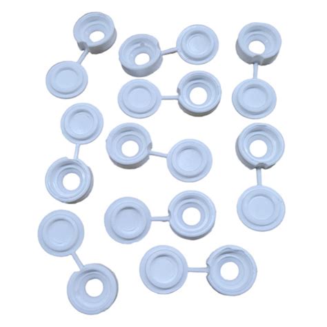 כיסוי בורג מפלסטיק צבע לבן 10 יחידות מוצרי ברגייה