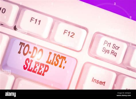 Handwriting Text To Do List Sleep Conceptual Photo Things To Be Done Priority Object Is To Take