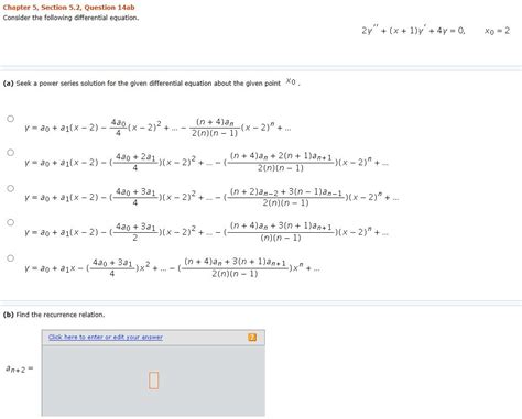 Solved Consider The Following Differential Equation 2y