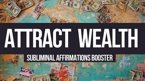🎧 Attract Wealth In 11 Minutes 🎧 Subliminal Affirmations Booster Youtube