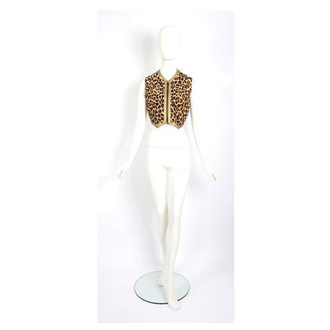 Gianni Versace Couture Runway Ss 1992 Documented Silk Leopard And Gold