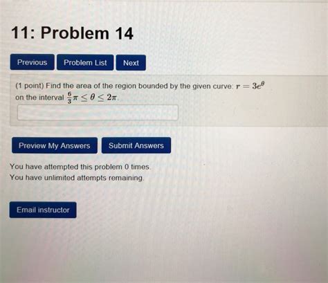 Solved 11 Problem 14 Previous Problem List Next 1 Point