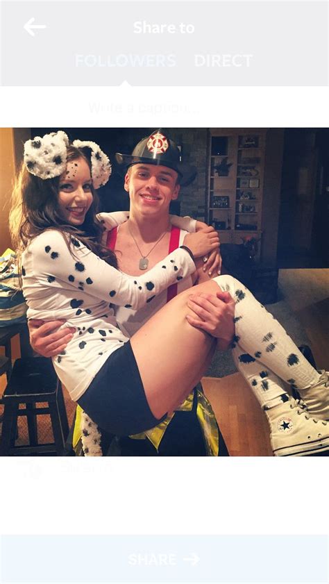 Dalmatian And Firefighter Cute Couple Halloween Costumes Cute