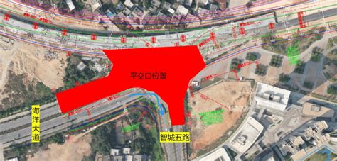 注意茂名大道快速化改造工程海洋大道立交实施临时封闭 下图 方向 智城