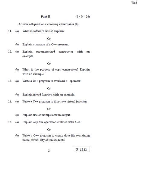 Alagappa University Bsccomputer Science Object Oriented Programming