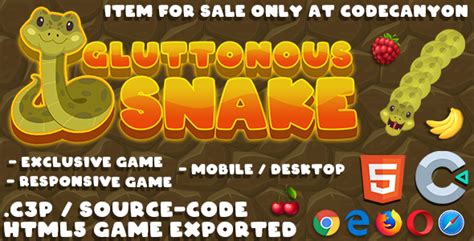 Gluttonous Snake HTML5 Game Construct 3 Gplcode Net