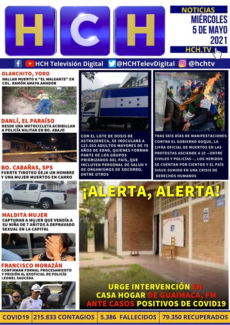 Portadahch Miércoles 05 De Mayo Del 2021 Hch Tv