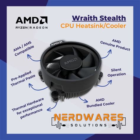 Amd Wraith Stealth Cooler Am4 Socket Cpu Heatsink Fan Lazada Ph